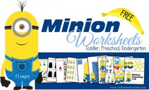 Free Printable Minion Homeschool Activities for kids • Free-Printables.com