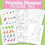 Free Printable Dinosaur Preschool Pack • Free-Printables.com