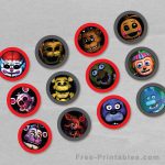 Free Printable Five Nights at Freddy's Cupcake Toppers • Free ...